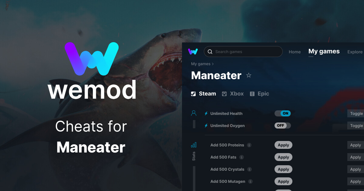 Maneater Cheats & Trainers for PC | WeMod