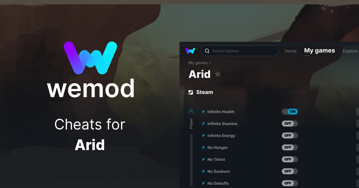 Arid Cheats & Trainers for PC | WeMod