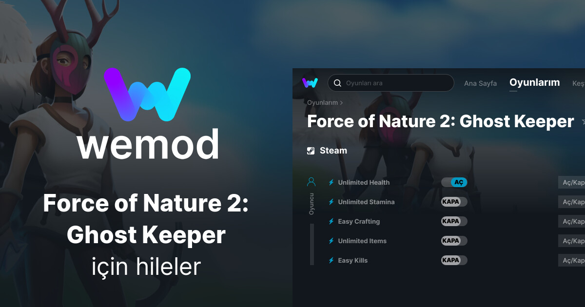 PC içinForce of Nature 2: Ghost Keeper Hileler ve Öğreticiler | WeMod