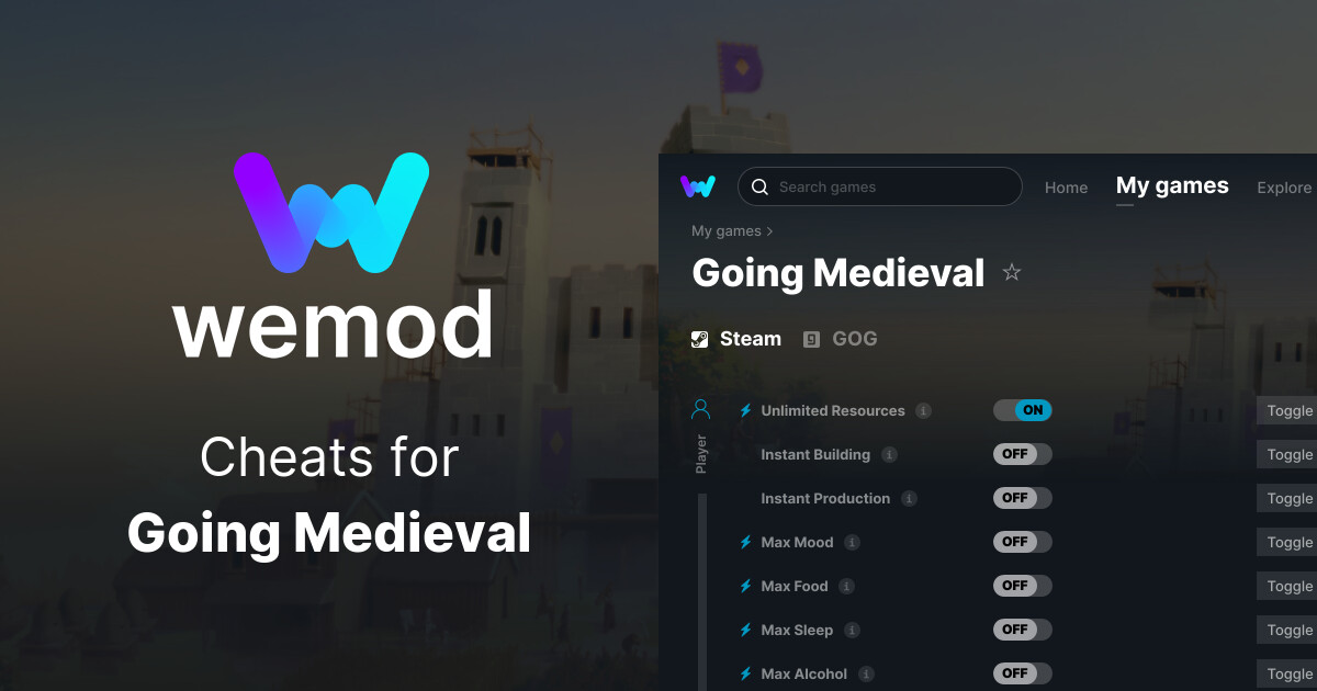 Going Medieval Cheats and Trainers for PC - WeMod