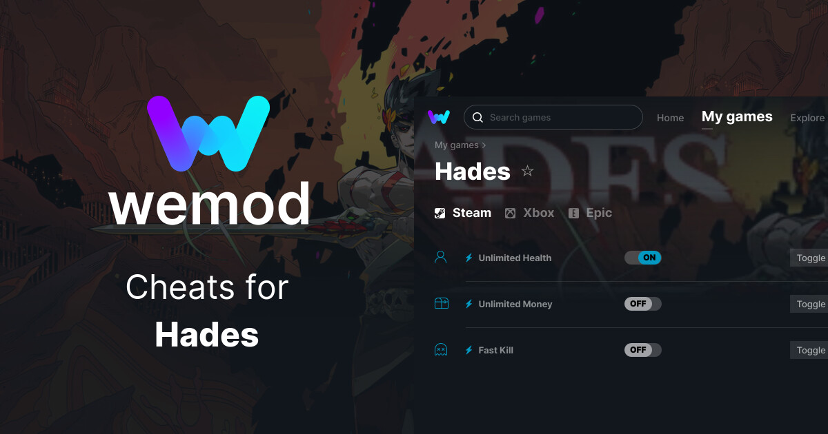 Hades Cheats and Trainers for PC - WeMod