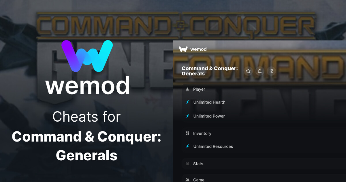 Command & Conquer: Generals Cheats & Trainers for PC | WeMod