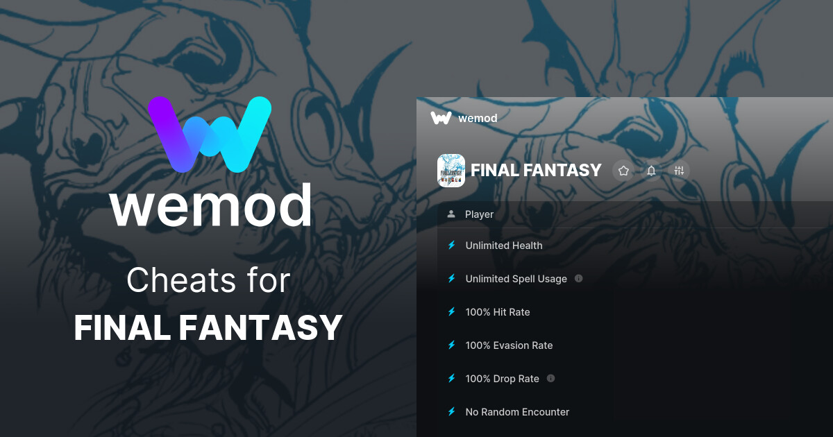 FINAL FANTASY Cheats and Trainers for PC - WeMod