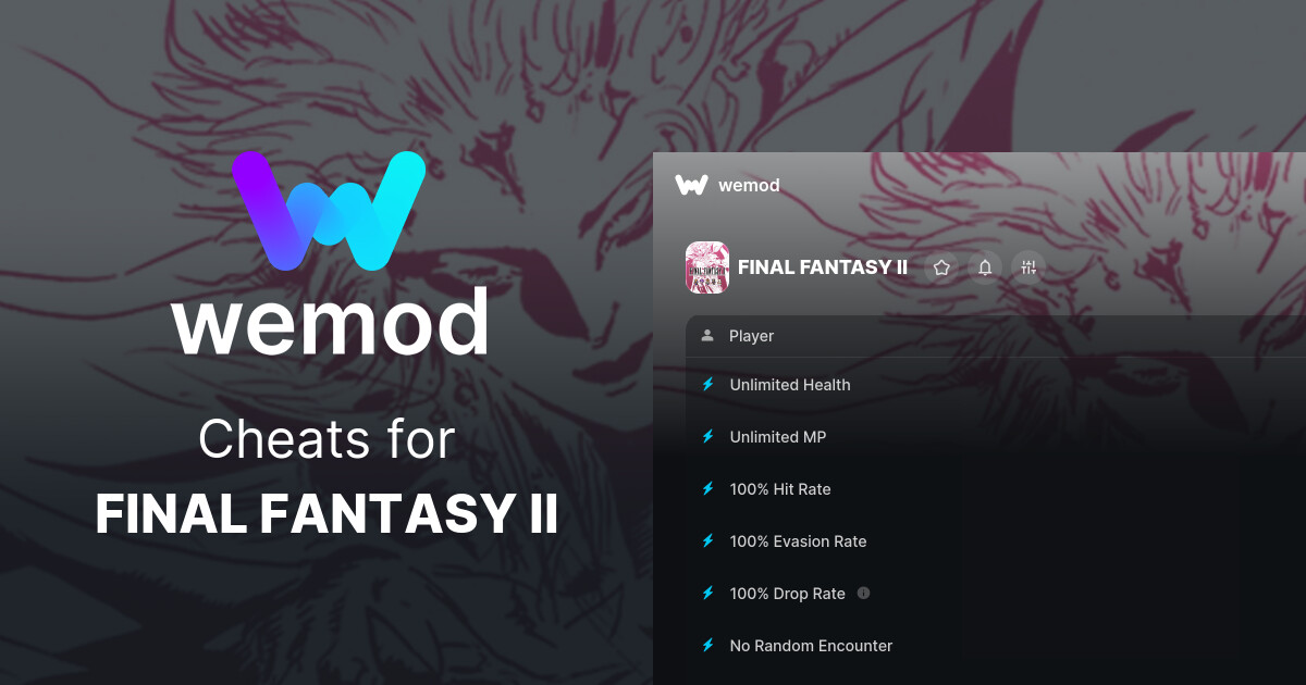 FINAL FANTASY II Cheats & Trainers for PC | WeMod