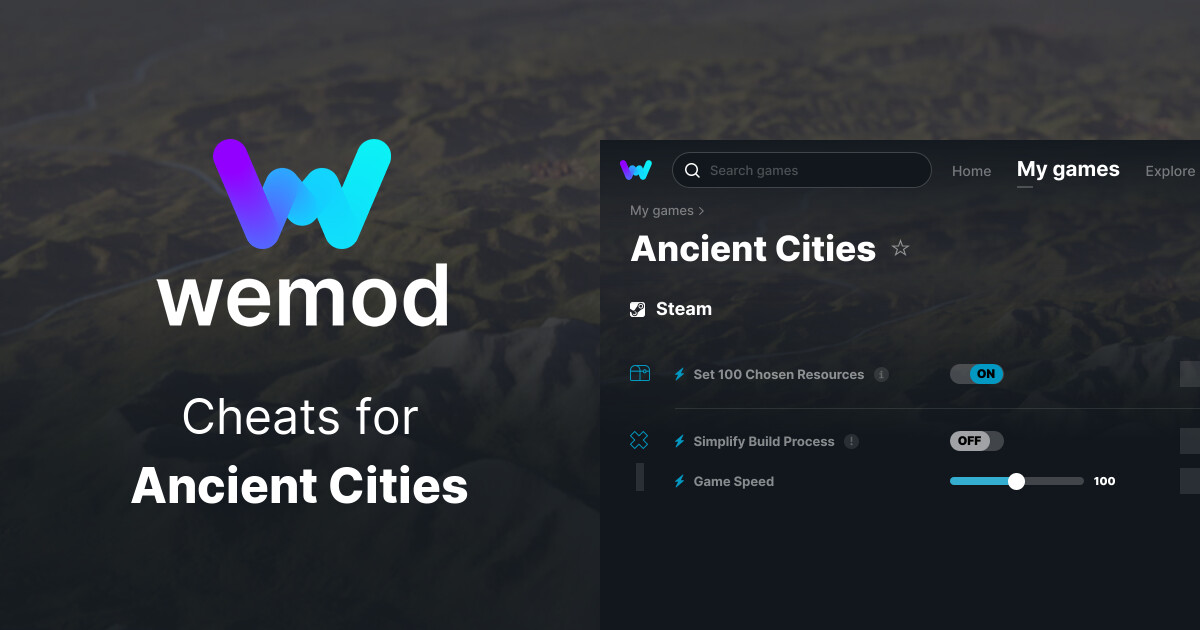 Ancient Cities Cheats & Trainers for PC | WeMod