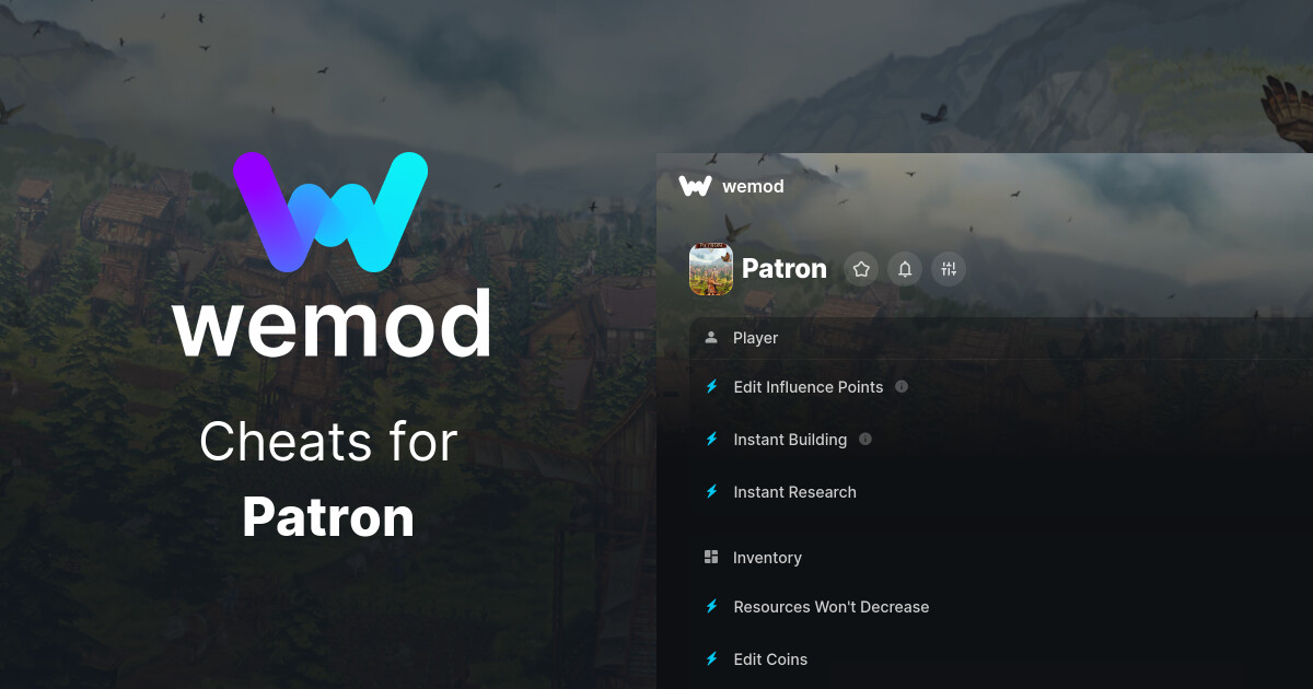 Patron Cheats & Trainers for PC | WeMod