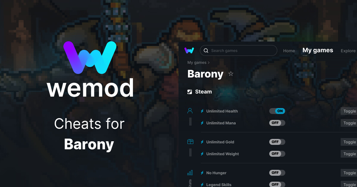 Barony Cheats and Trainers for PC - WeMod