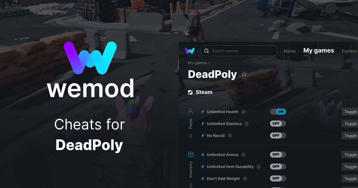 DeadPoly Cheats and Trainers for PC - WeMod