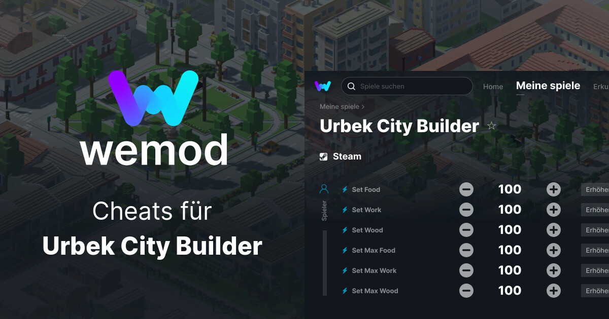 Urbek City Builder Errungenschaften für Steam | WeMod