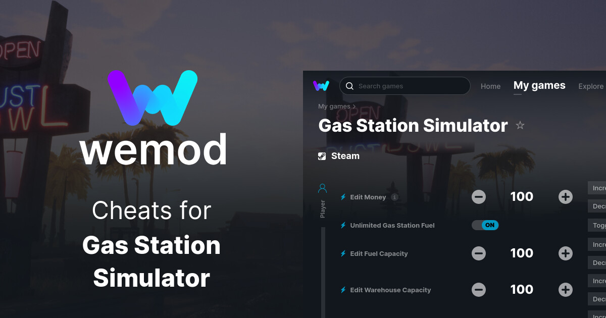 Gas Station Simulator Cheats & Trainers for PC | WeMod