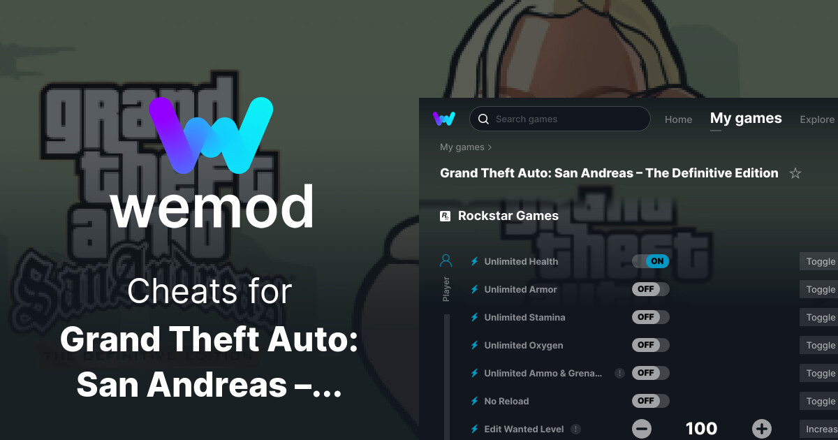 Grand Theft Auto: San Andreas – The Definitive Edition Cheats and ...