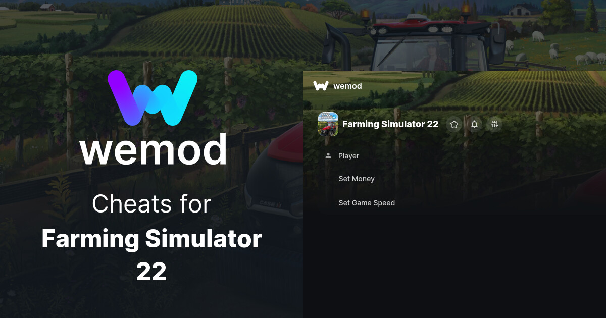 Farming Simulator 22 Cheats & Trainers for PC | WeMod