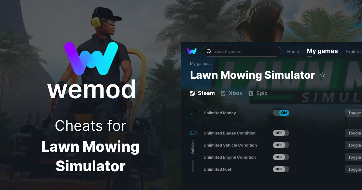 Lawn Mowing Simulator Cheats & Trainers for PC | WeMod