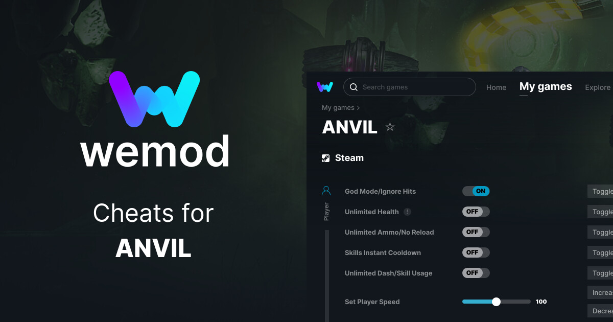 ANVIL Cheats and Trainers for PC - WeMod