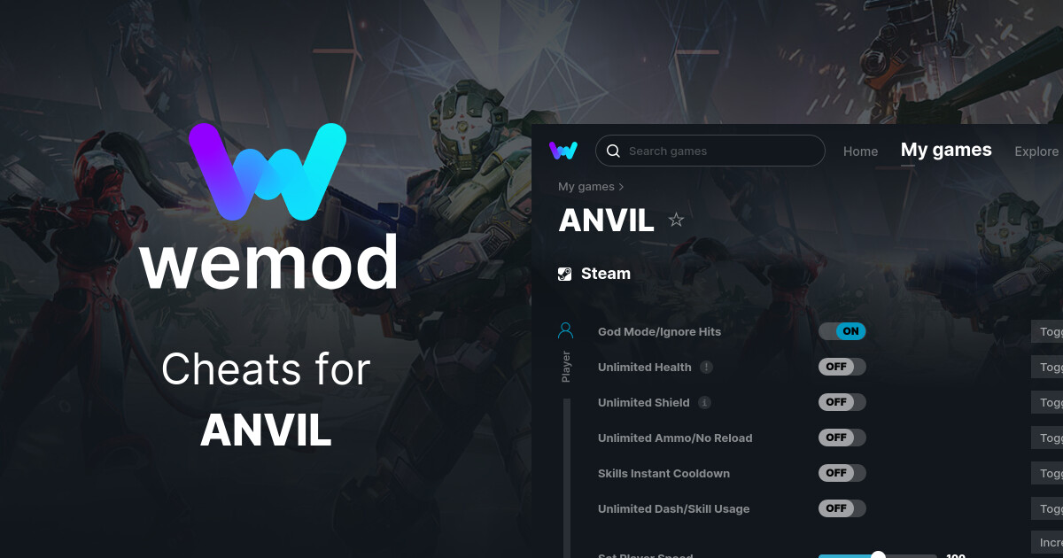 ANVIL Cheats & Trainers for PC | WeMod