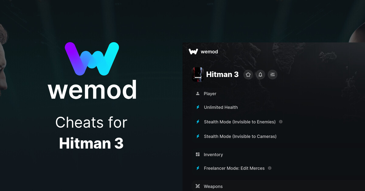 Hitman 3 Cheats & Trainers for PC | WeMod