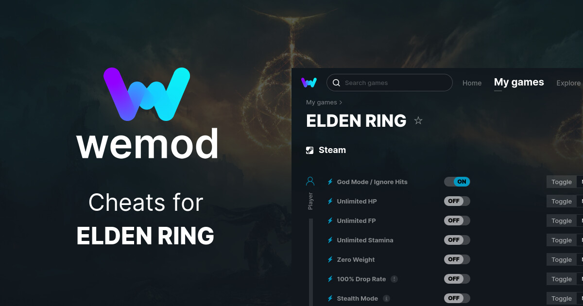 ELDEN RING Cheats & Trainers for PC | WeMod
