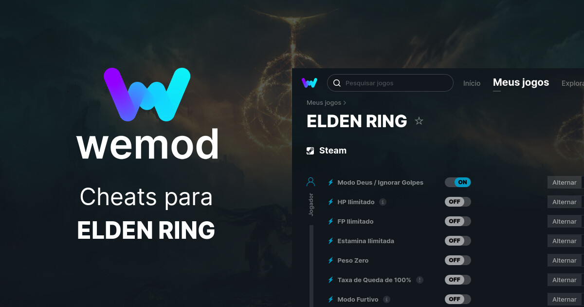 ELDEN RING Vantagens, Trainadores e Mapas para PC | WeMod