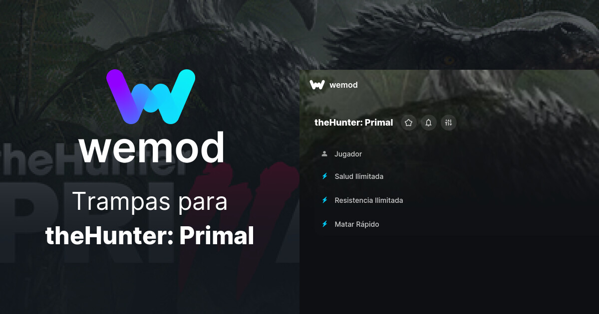 Trampas y trainers de theHunter: Primal para PC - WeMod