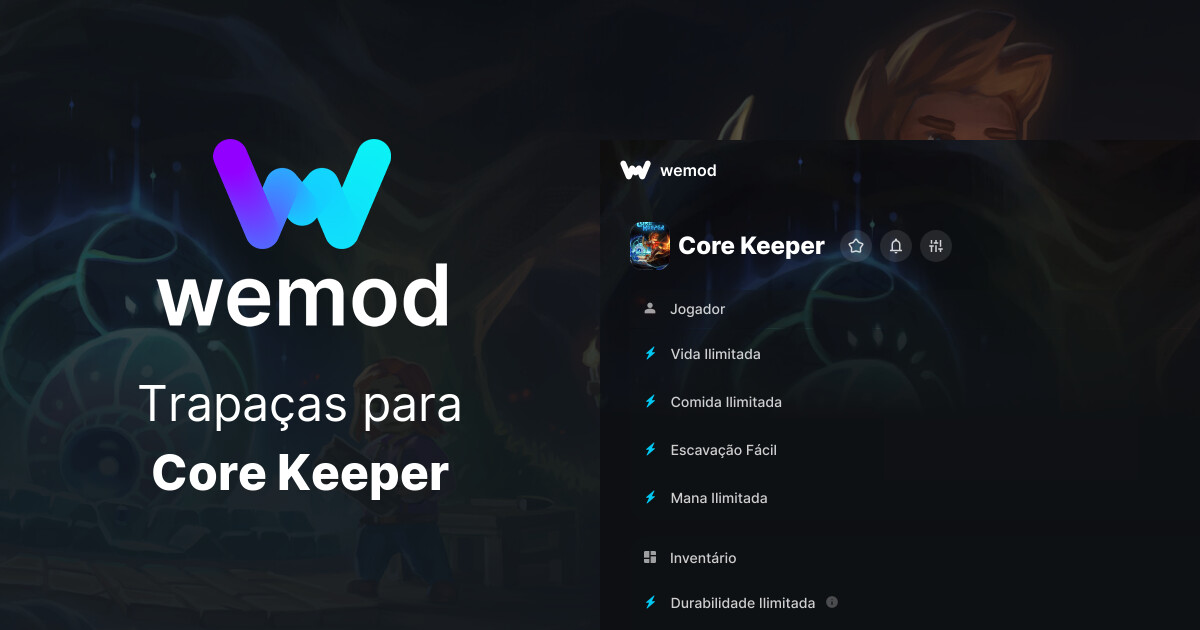 Trapaças e treinadores do Core Keeper para PC | WeMod