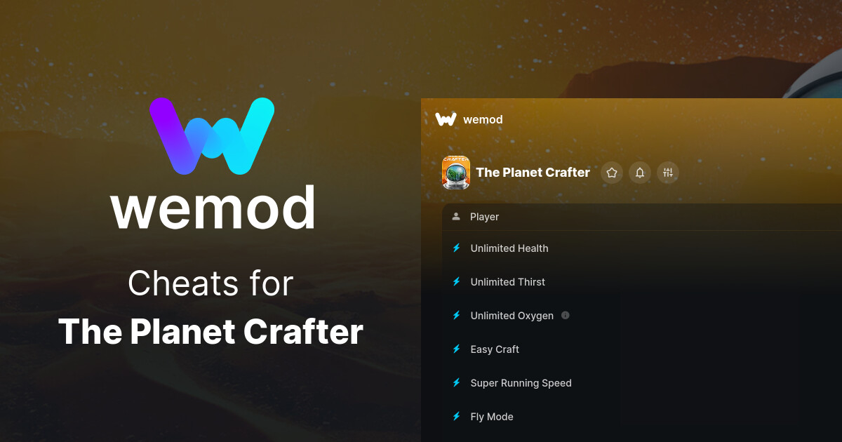 The Planet Crafter Cheats & Trainers for PC | WeMod