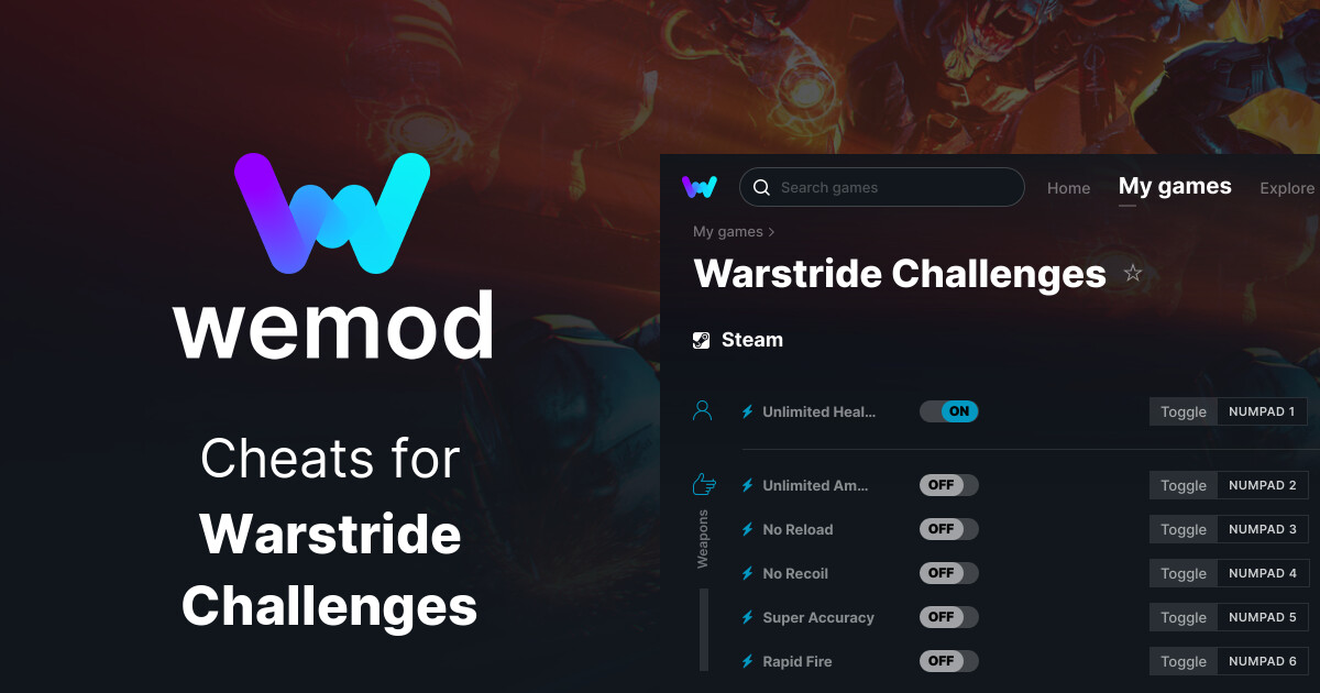 Warstride Challenges Cheats and Trainers for PC - WeMod