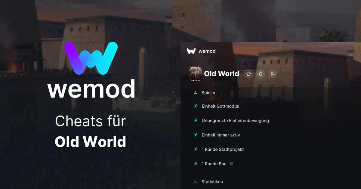 Old World Cheats und Trainer für PC - WeMod