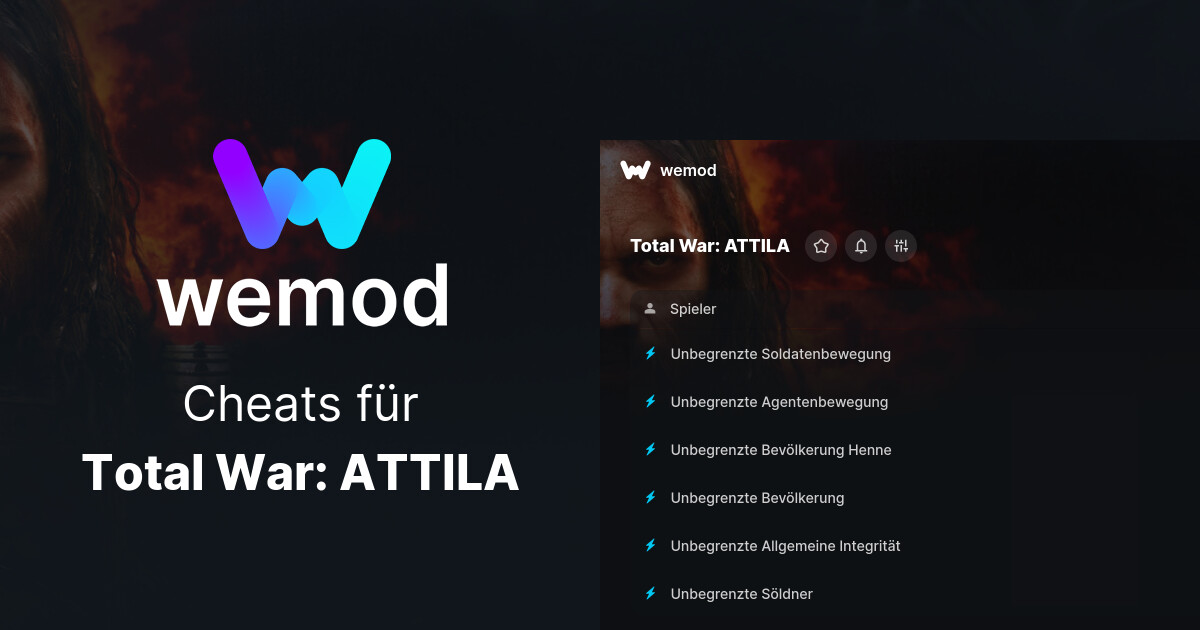 Total War: ATTILA Cheats und Trainer für PC - WeMod