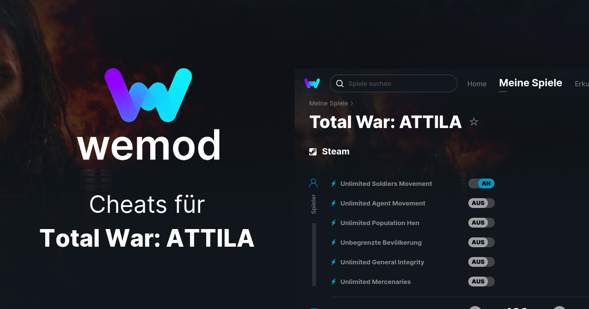 Total War: ATTILA Cheats & Trainer für PC | WeMod