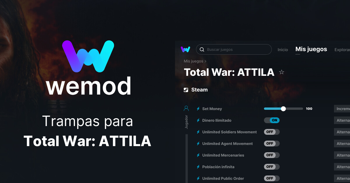 Trampas y Trainers de Total War: ATTILA para PC - WeMod
