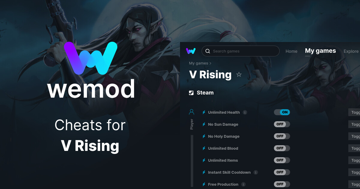V Rising Cheats, Trainers and Maps for PC | WeMod
