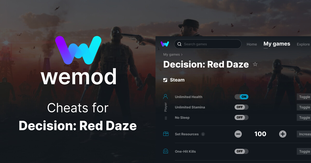 Decision: Red Daze Cheats and Trainers for PC - WeMod