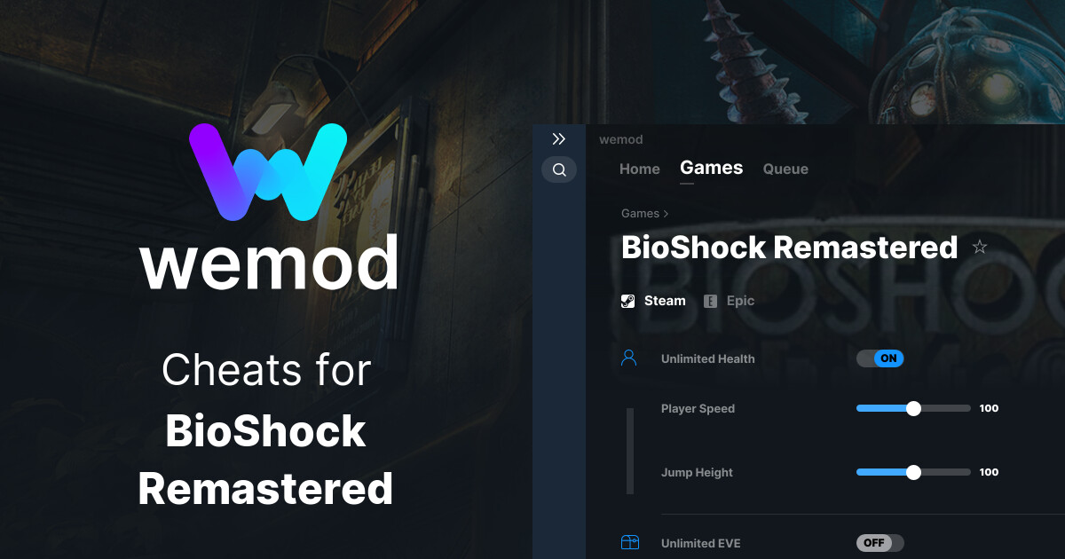 BioShock Remastered Cheats and Trainers for PC - WeMod