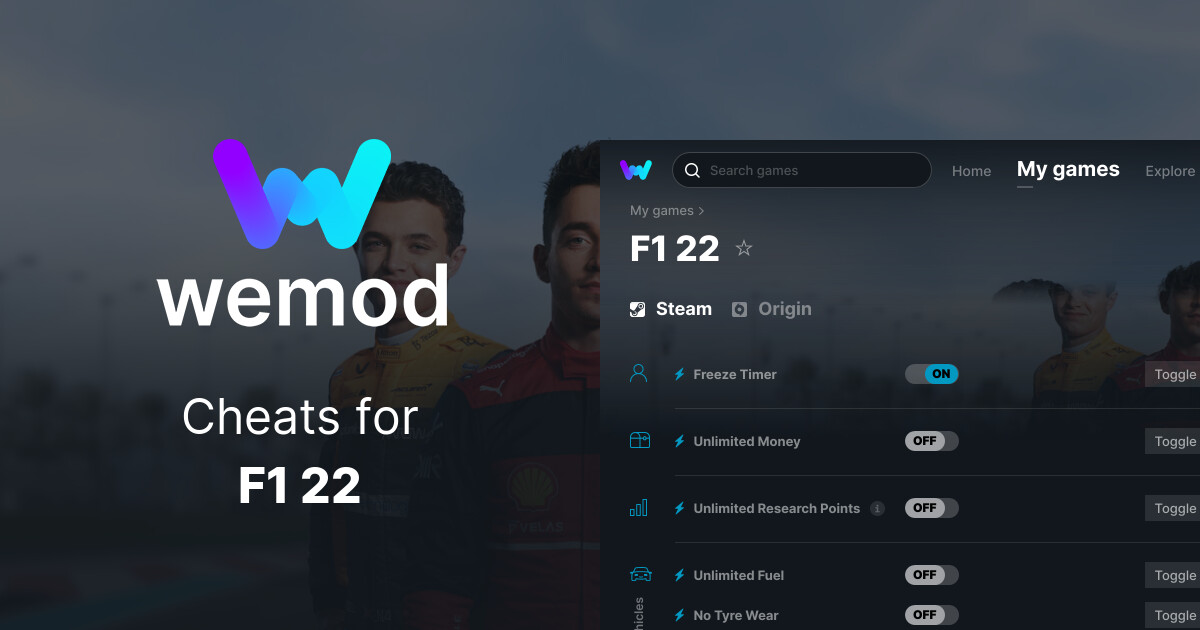 F1 22 Cheats and Trainers for PC - WeMod