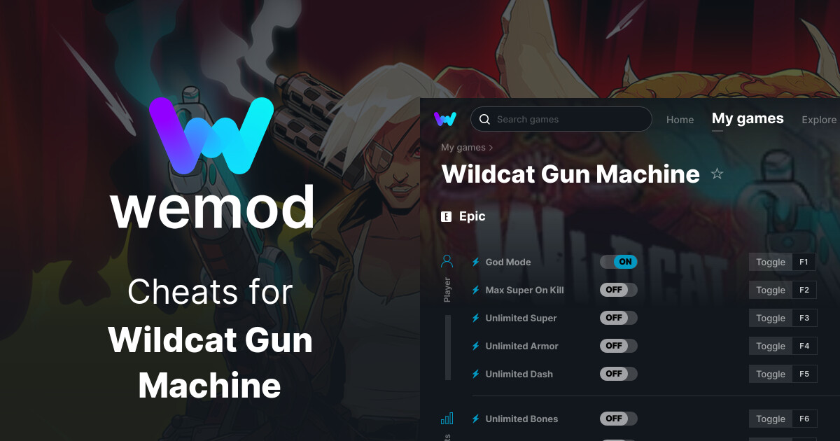 Wildcat Gun Machine Cheats & Trainers for PC | WeMod