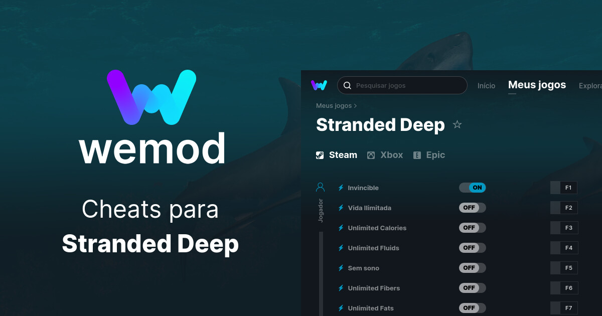 Cheats e Trainers para Stranded Deep no PC - WeMod