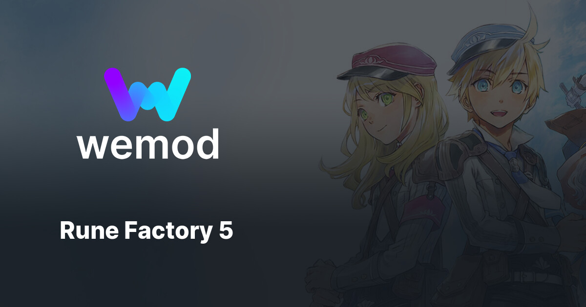กลโกและเทรนเนอร์ Rune Factory 5 สำหรับพีซี | WeMod