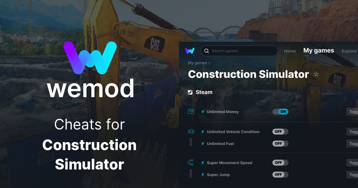 Construction Simulator Cheats & Trainers for PC | WeMod