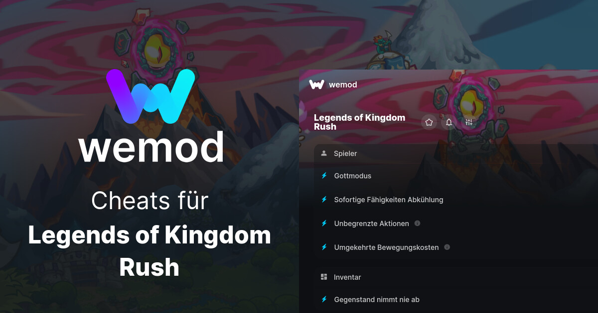 Legends of Kingdom Rush Cheats und Trainer für PC - WeMod