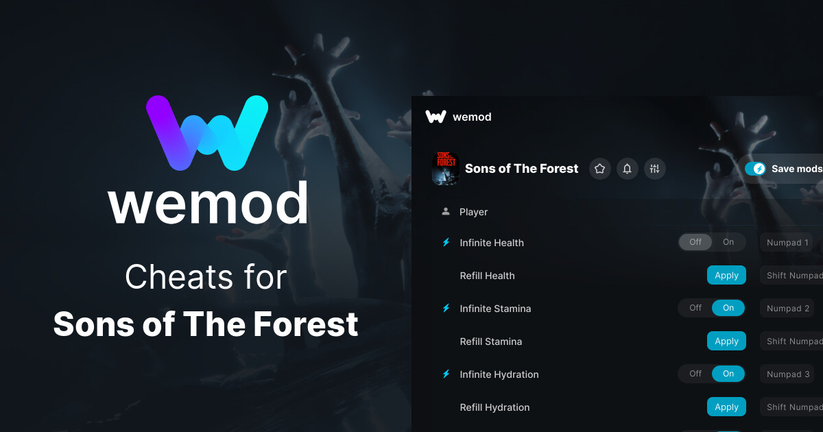 Sons of The Forest Cheats, Trainers and Maps for PC | WeMod