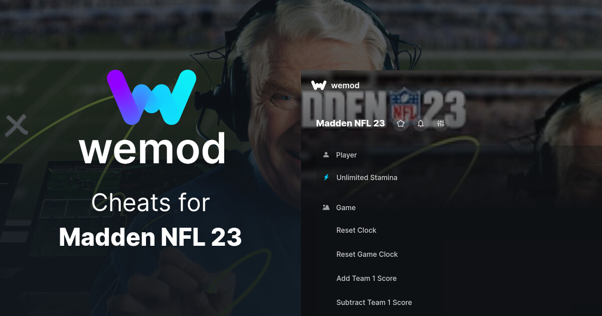 Madden NFL 23 Cheats & Trainers for PC | WeMod