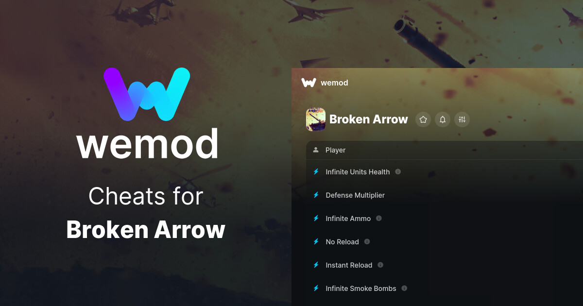 Broken Arrow Cheats & Trainers for PC | WeMod