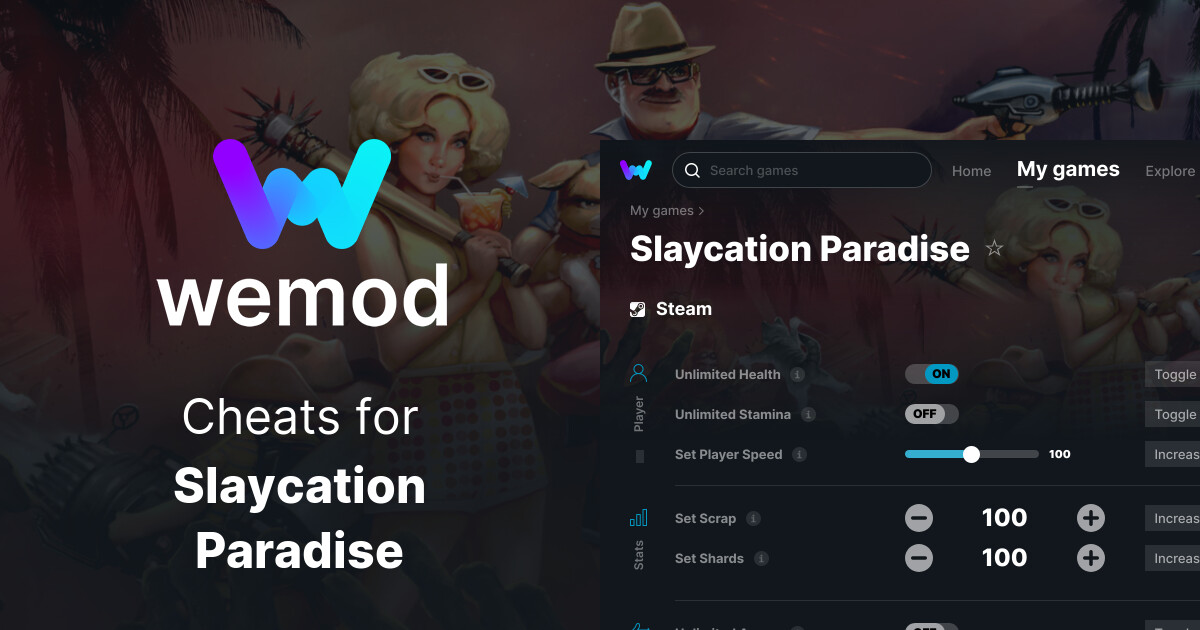 Slaycation Paradise Cheats & Trainers for PC | WeMod