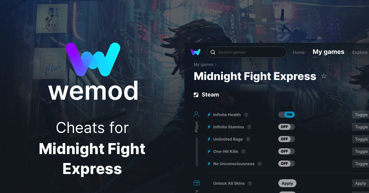 Midnight Fight Express Cheats and Trainers for PC - WeMod