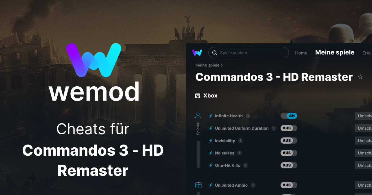 Commandos 3 - HD Remaster Cheats & Trainer für PC | WeMod