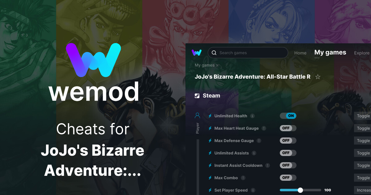 JoJo's Bizarre Adventure: All-Star Battle R Cheats and Trainers for PC - WeMod