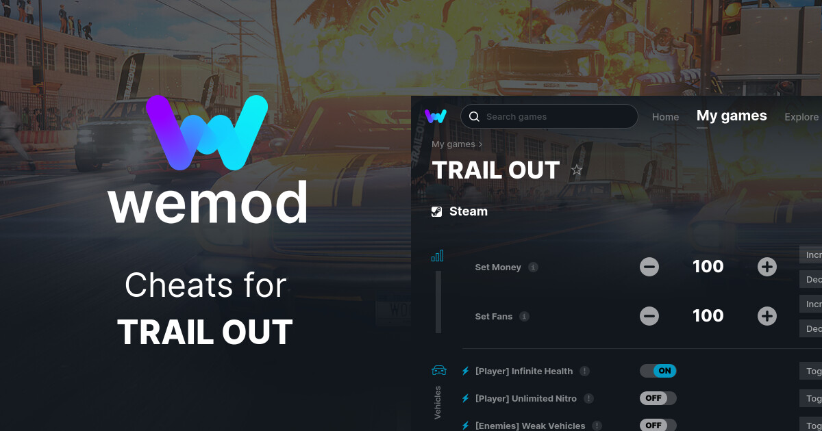 TRAIL OUT Cheats & Trainers for PC | WeMod