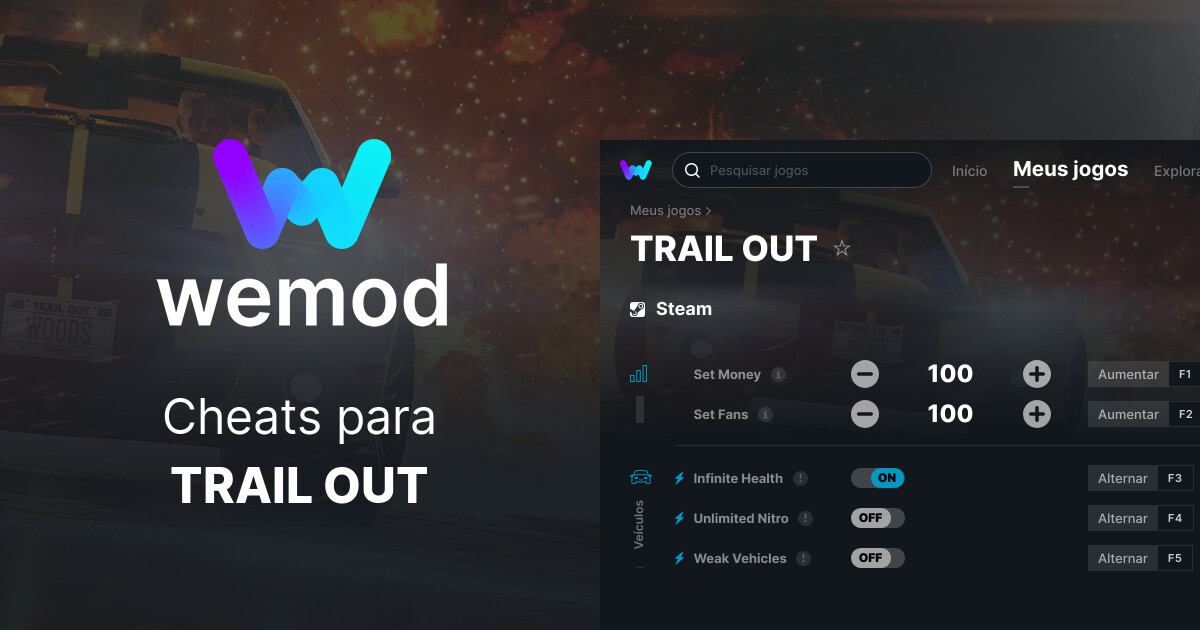 Cheats e Trainers TRAIL OUT para PC - WeMod