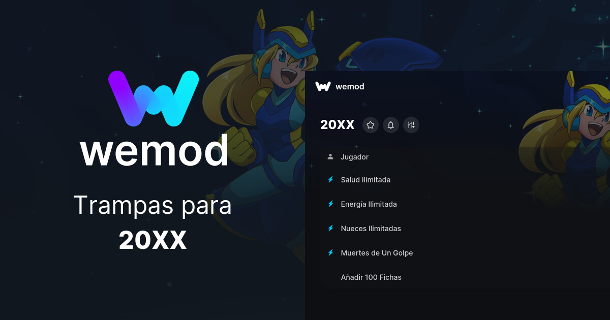 Trampas y trainers de 20XX para PC - WeMod