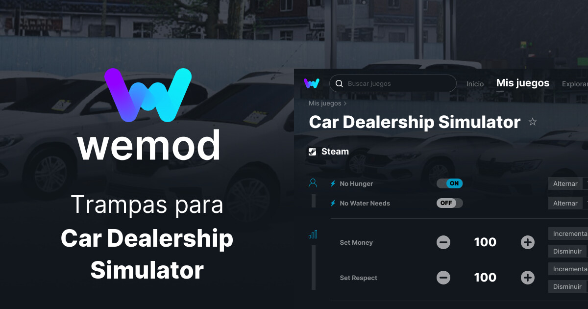 Trampas y Trainers de Car Dealership Simulator para PC | WeMod